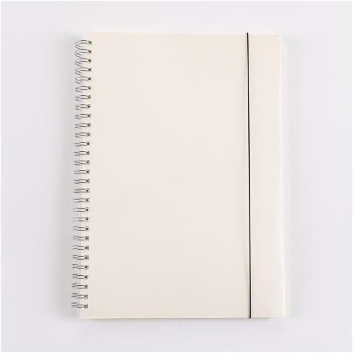 A6 Spirale Livre Bobine Cahier À Faire Doublé Point Blanc Grille Papier ...