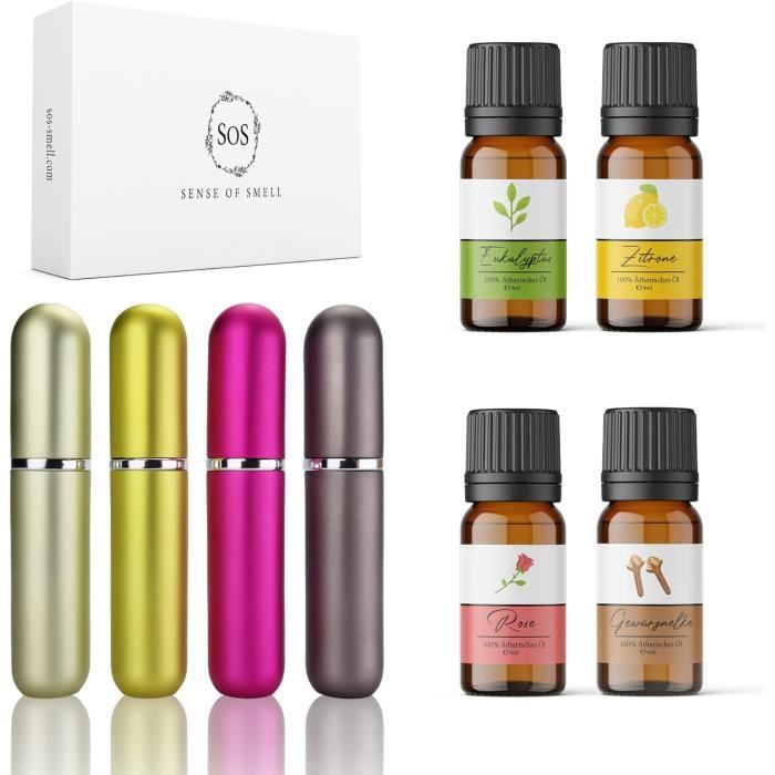 Kit D'Entraînement Olfactif | 100% Huiles Essentielles | Eucalyptus ...