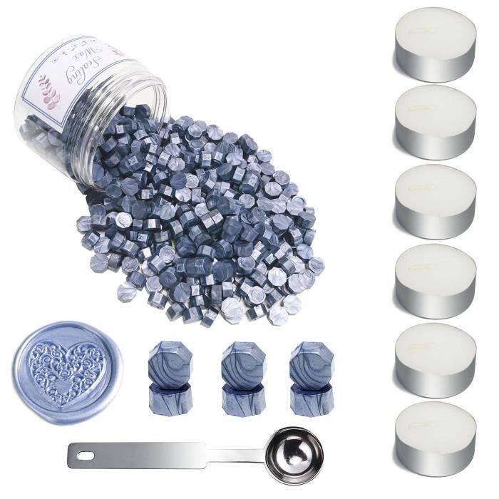 Perles de sceau de cire, Lot de 400 perles de cire à cacheter avec 1 ...