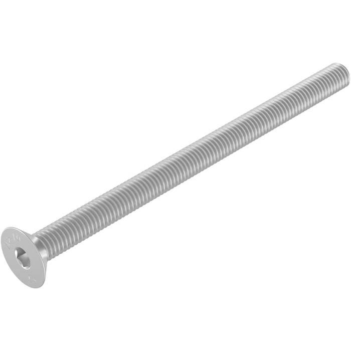 Vis à tête fraisée M8 x 120 mm, acier inoxydable V2A VA A2, DIN 7991 ...