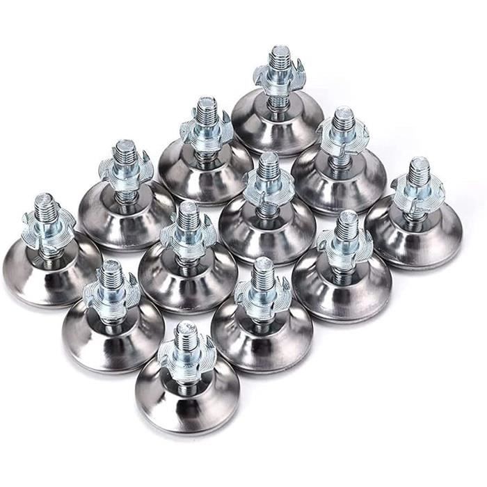 Pieds de Meuble Ajustables,12 Pcs Pieds VéRin de Meuble,Ajustable ...