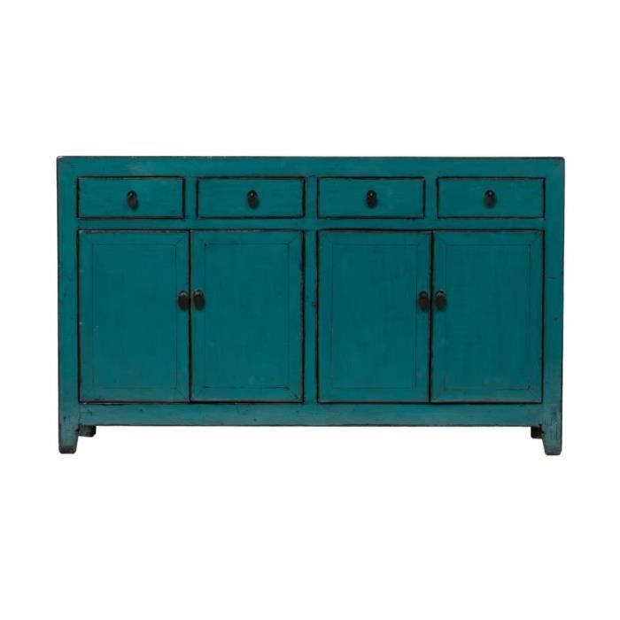 Buffet haut - Fine Asianliving - Ancien Chinois Turquoise - Bois massif ...