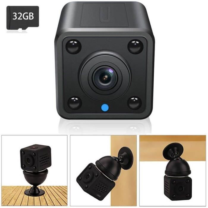 Caméra miniature,Mini caméra de Surveillance IP WiFi HD 1080P ...