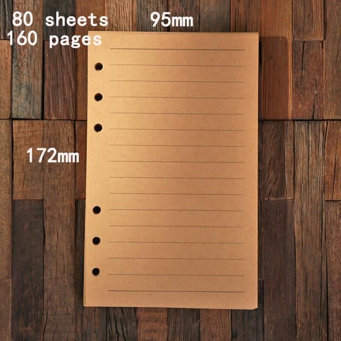 A6 Kraft doublé - Papiers à carreaux Vintage doublés Kraft, 80 feuilles ...