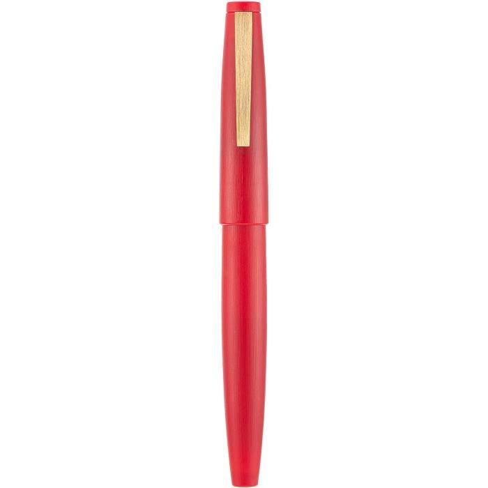 Jinhao 80 Stylo Plume Rouge En Fibre Brossée, Pointe Ultra Fine Avec ...