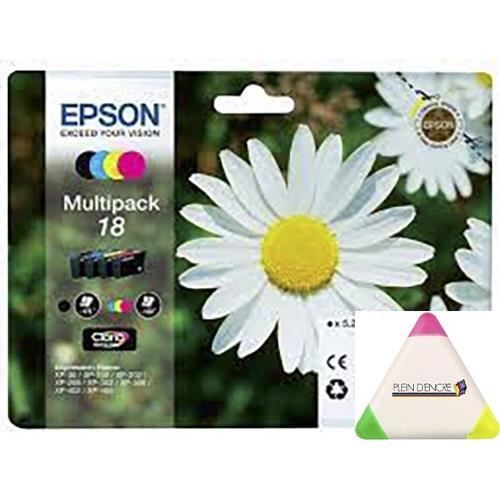Multipack 4 cartouches Epson 1806 serie 18 Paquerette pour imprimante ...