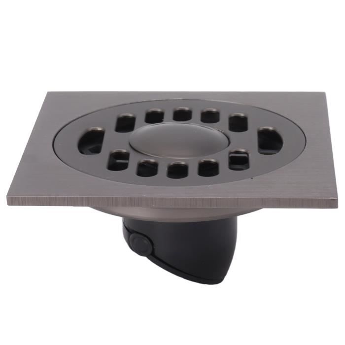 EIF Bonde De Douche Carrée En Laiton Gris Crépine De Sol Moderne Pour ...