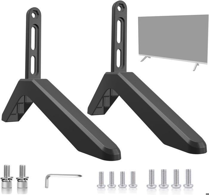 Support TV - HAUTSTORE - Meuble TV sur Pied - Compatible 32 à 75 pouces ...