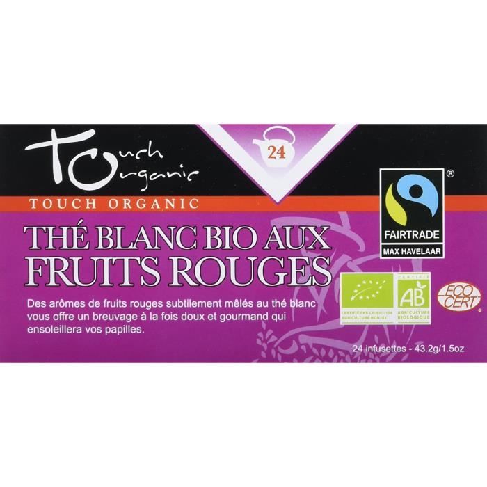 The Blanc - Organic Thé Fruits Rouges 24 Sachets - Cdiscount Au quotidien