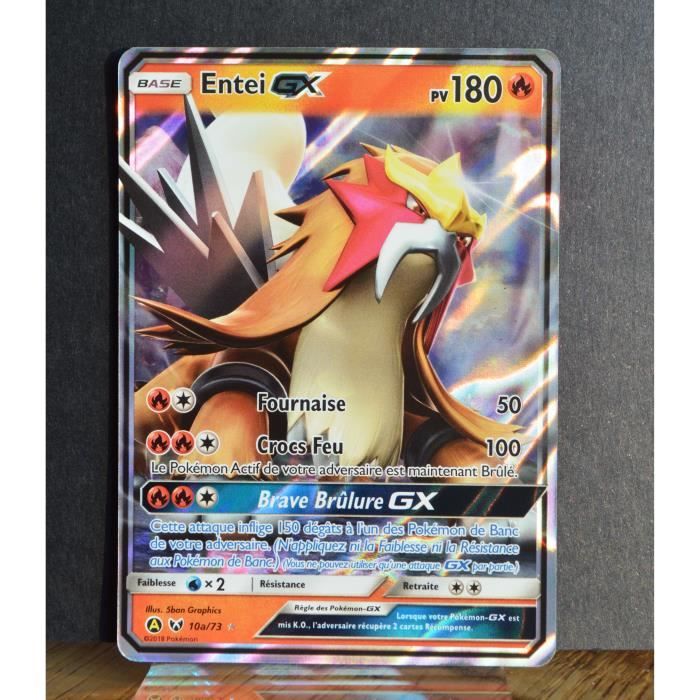 Carte Pokémon Entei GX 10a-73 Promo NEUF FR - Cdiscount Jeux - Jouets