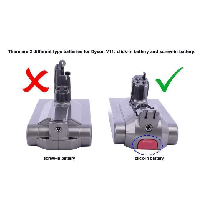 Li-ion Batterie 25.2V 3600Ah pour DYSON V11 Fluffy Extra, DYSON 970343 ...
