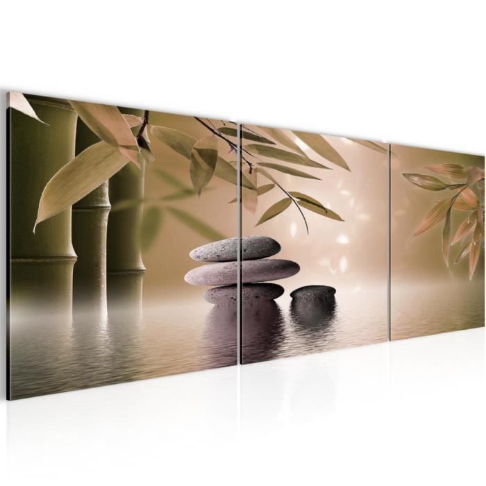 Runa art Tableau Décoration Murale Pierres Feng Shui 120x40 cm - 3 ...