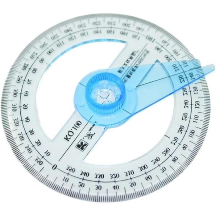 Rapporteur Cercle Mesure d'angle À 360 Degrés Rapporteur en Plastique À ...
