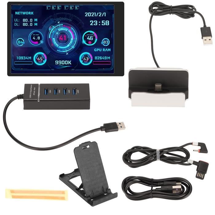 TMISHION Mini écran USB Mini écran IPS USB 3,5 Pouces, Moniteur de ...