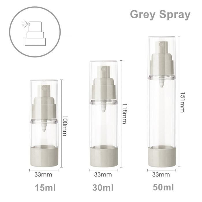 FLACON-POMPE,Grey Spray-15ml--Bouteille de Lotion en Spray sous vide 15 ...