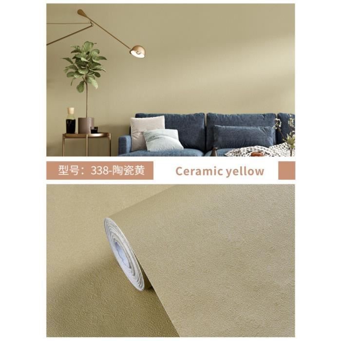 Papier peint,Ceramic yellow-60 x 40 cm--Papier peint couleur Morandi ...