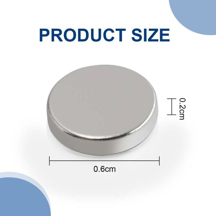 A 1 Pièces 100 Aimant Autocollant,Mini Aimants Adhésifs 6 X 2 Mm ...