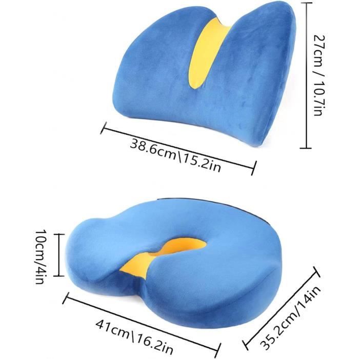 Coussin Anti Escarres Fessier, (Coussin Siege+Coussin Dos) Maintien ...