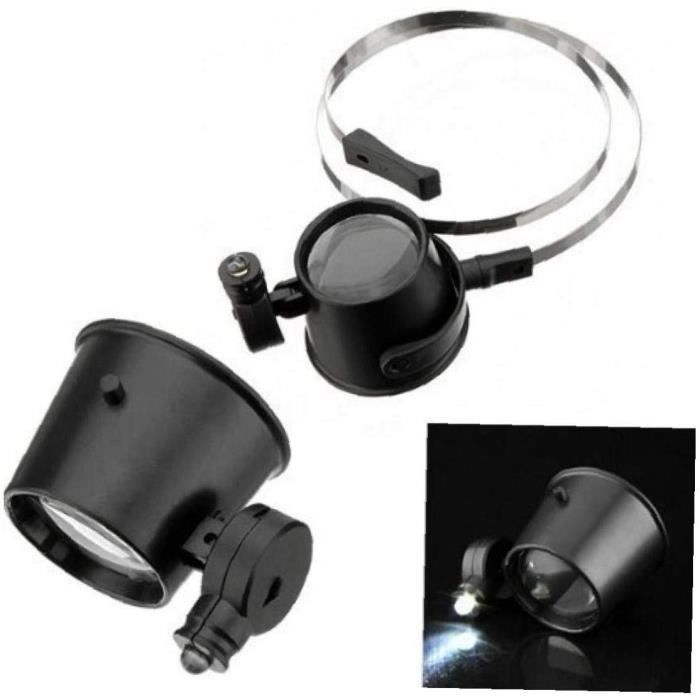 LED 15x Loupe Loupe Yeux W-tête Jewellers Band Loupe Horlogers[575 ...