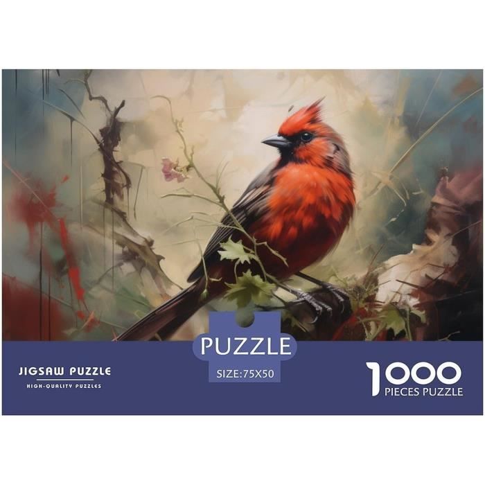 Robin Puzzle De 1000 Pièces Bird Puzzle Pour Adultes Puzzle En Bois ...