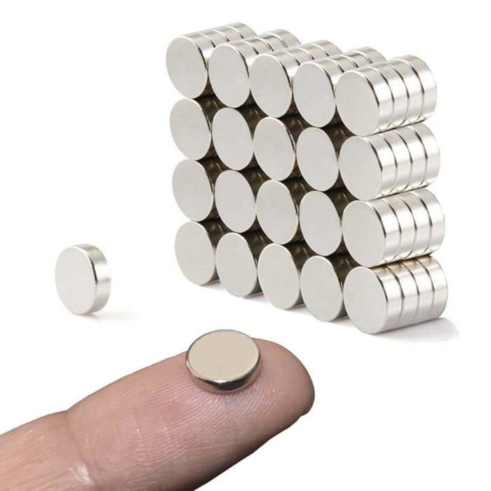 A 1 Pièces 100 Aimant Autocollant,Mini Aimants Adhésifs 6 X 2 Mm ...