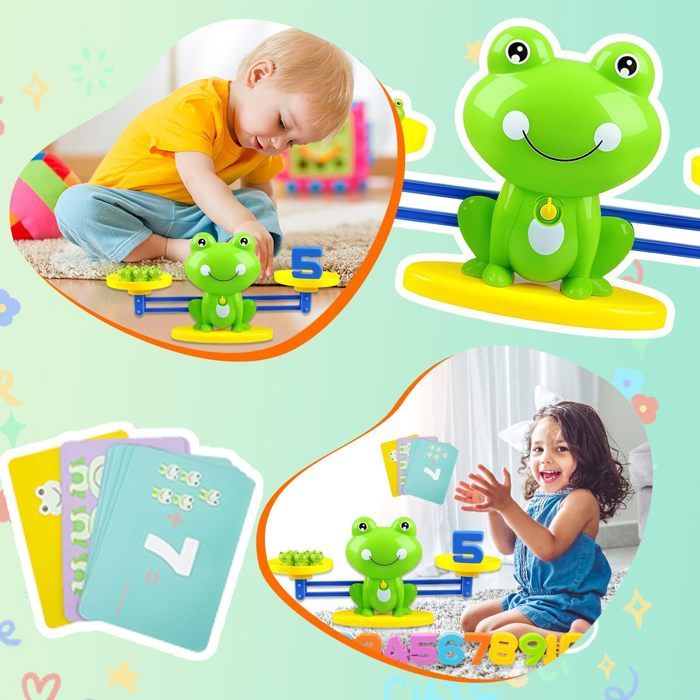 Jouet Mathématique Apprentissage Math de Balance Jeu Grenouille Bloc et ...
