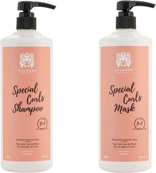 Curly Method Pack Shampooing + masque 1000 ml. Pour cheveux bouclés ...