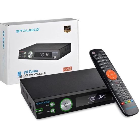 V8 Turbo Full HD 1080p Décodeur Satellite Récepteur TV numérique par ...