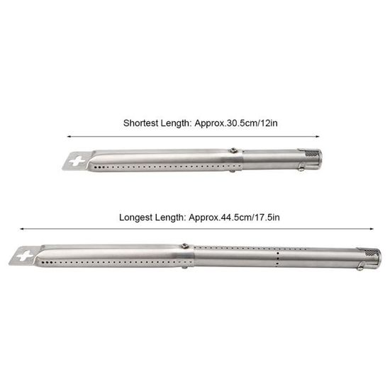 Tube de gril - 4 pcs réglables télescopiques en acier inoxydable tuyau ...