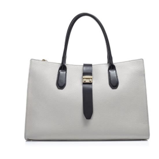 Sac à main Furla blanc gamme Flair en cuir pour femme. - Cdiscount ...