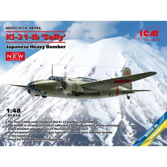 ICM - Maquette Avion Ki-21-ib 'sally' Japanese Heavy Bomber Icm |48195| 1:48 - Ref : 14061 ...