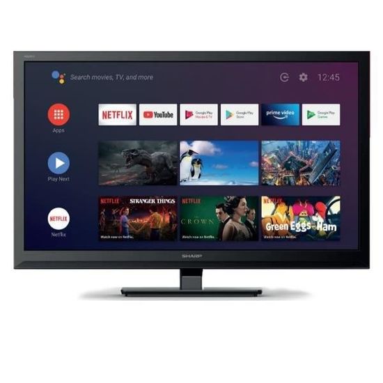 Téléviseur LED HD 24BI2EA - SHARP - Android TV - 24 po - Wi-Fi - Full HD - Noir - Cdiscount TV ...