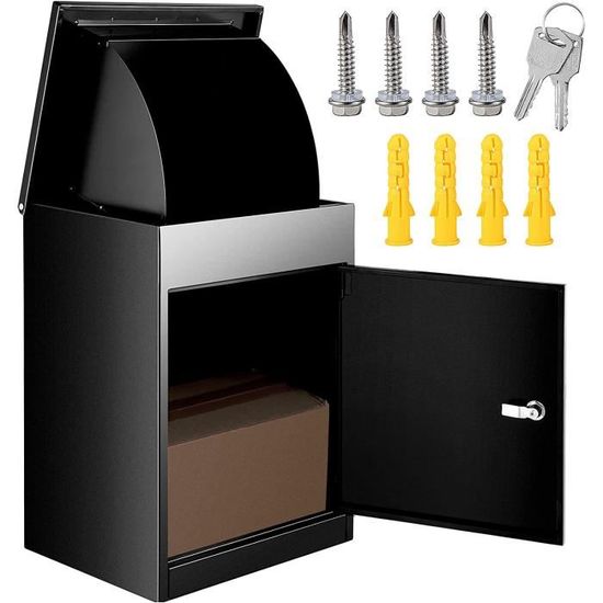 VEVOR Boite a Colis Verrouillable Autoportante Boite aux Lettres Colis ...