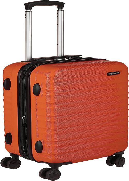 Valise de voyage roulettes pivotantes Orange Brle 55 cm