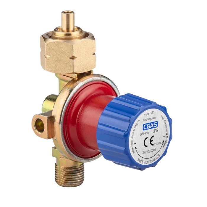 Réducteur de gaz - NEO - Détendeur 4 bars - Laiton - Butane-Propane - 8 ...