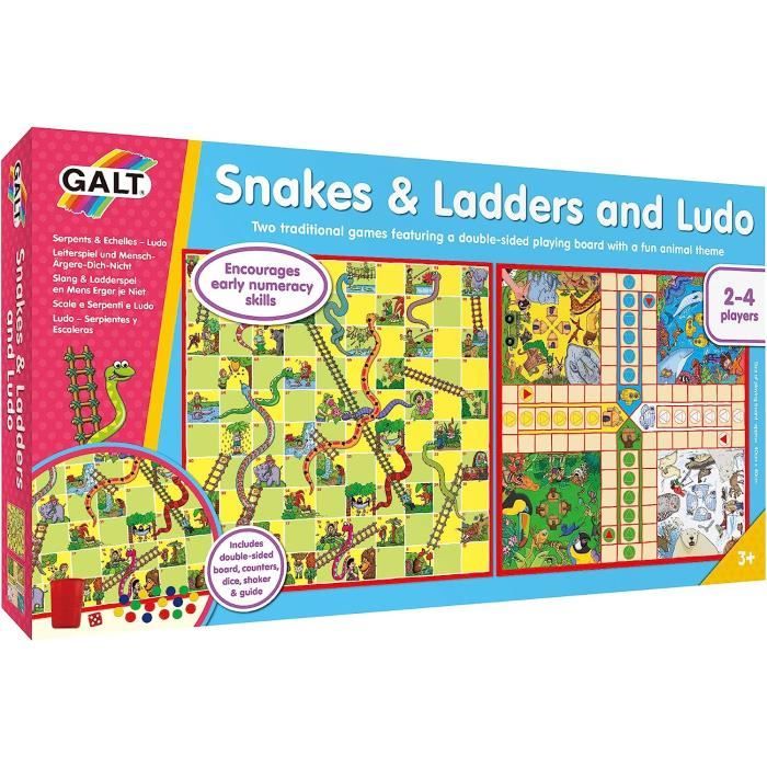 Toys, Snakes & Ladders And Ludo, Classic Board Game, Ages 3 Years Plus ...