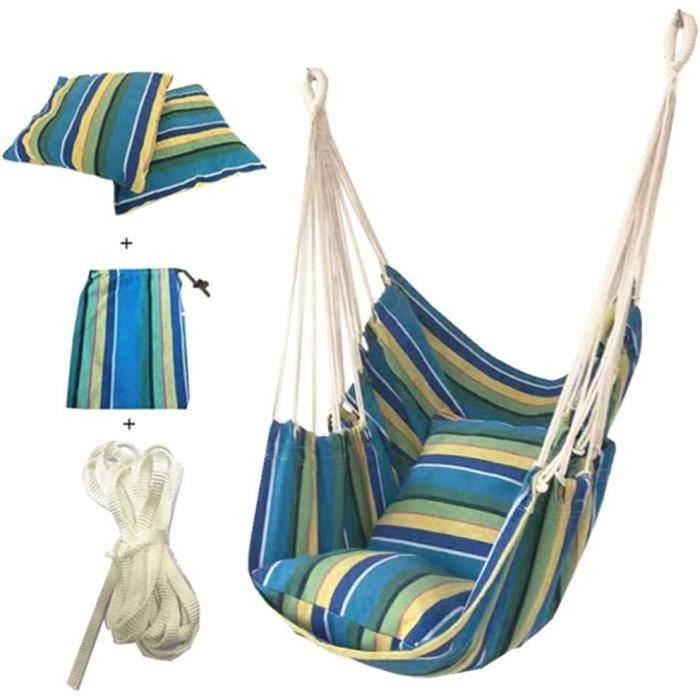 Siège Suspendu En Toile De Coton Fauteuil Suspendu Chaise Hamac,Style ...