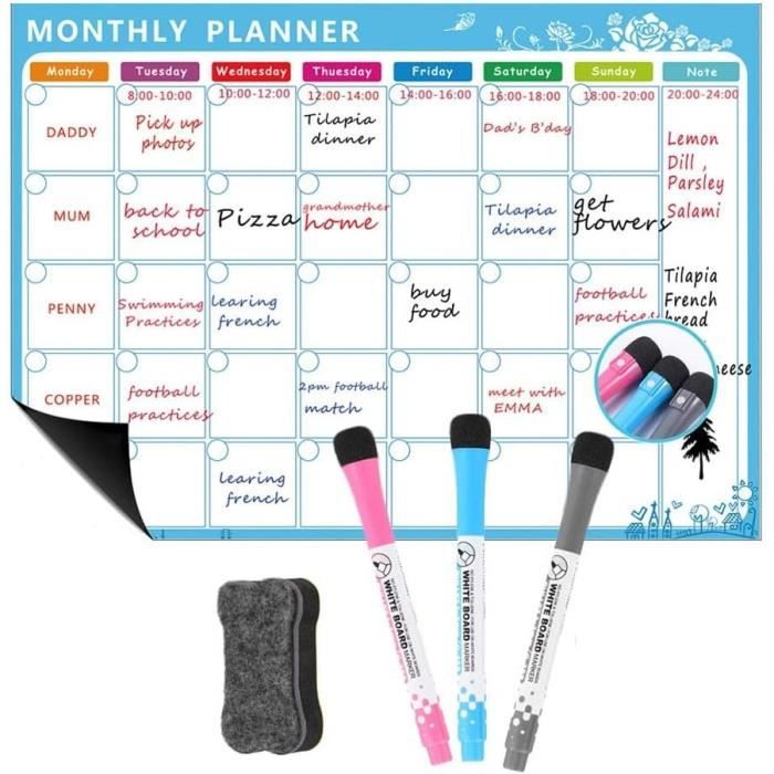 Tableau Calendrier Magnétique En Acrylique, Calendrier Magnétique En ...