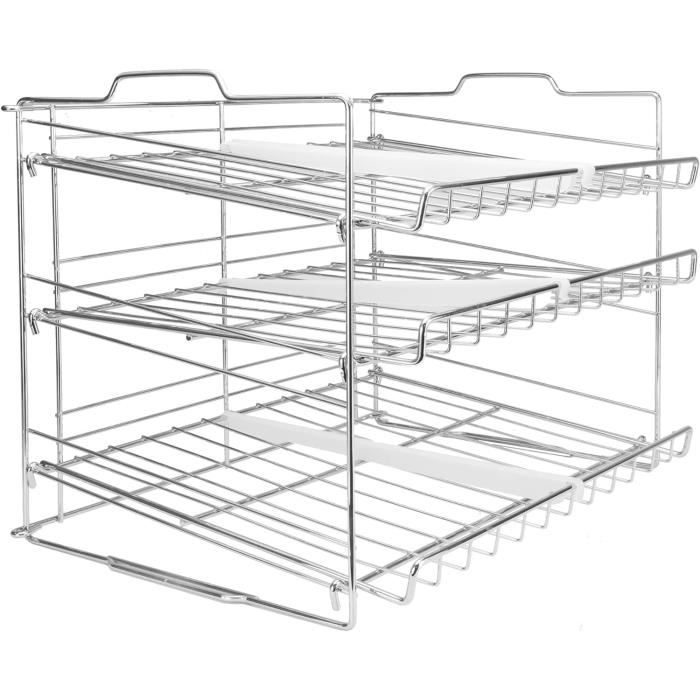 Étagère À 3 Boîtes De Conserve | Organisateur De Placard Pour Cuisine ...