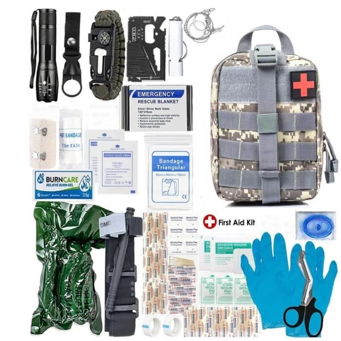 Trousse de secours,Kit d'outils de survie militaire en plein air IFAK ...