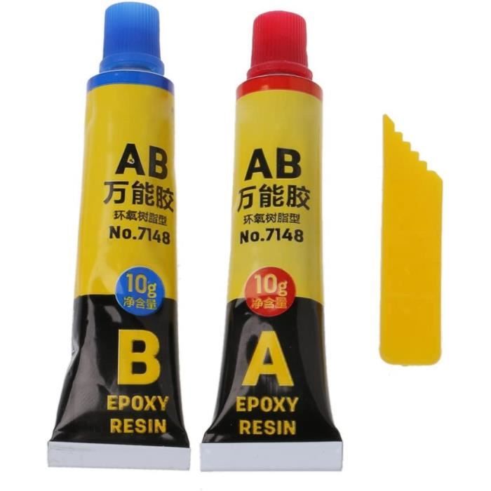 2 Pièces Résine Époxy AB Colle Adhésif Tout Usage Super Colle pour ...
