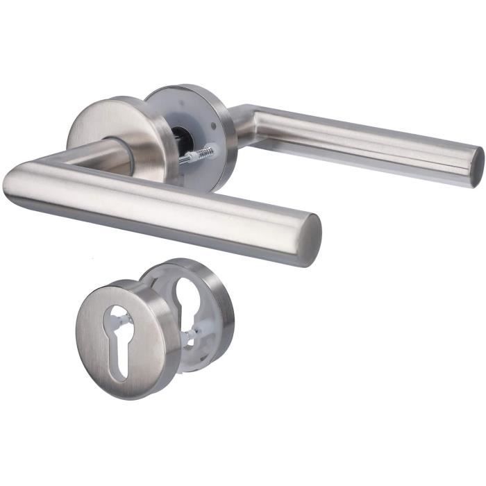 Ferrure de porte en acier inoxydable « Moscou » pour portes d'entrée d ...