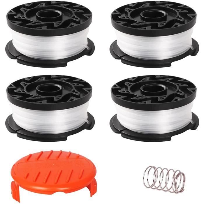 Lot de 4 bobines pour coupe-bordure avec couvercle de bobine et ressort[588] - Cdiscount Jardin