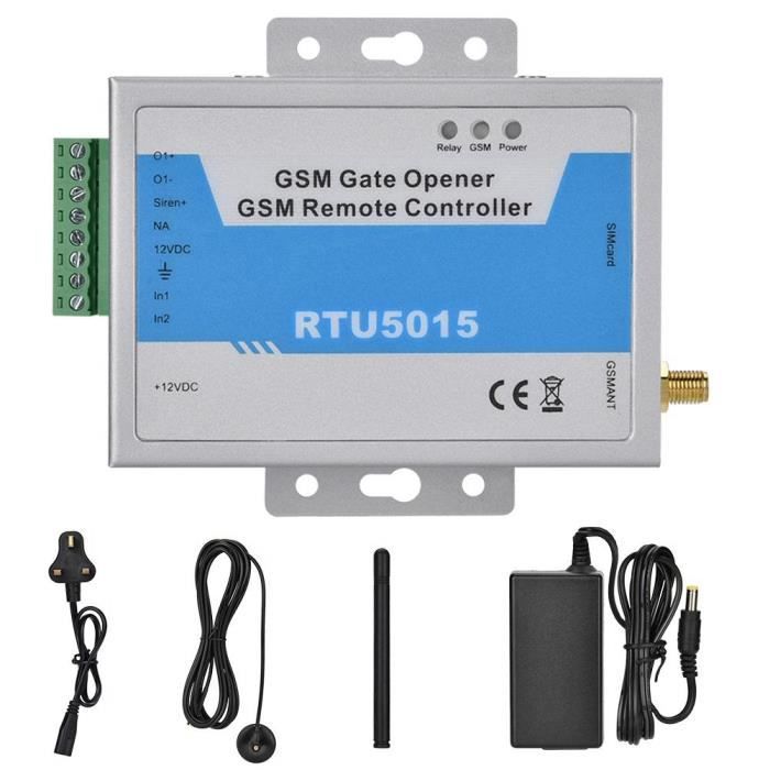 Alarme de télécommande GSM RTU5015 Opérateur d'ouvre-porte de porte GSM ...