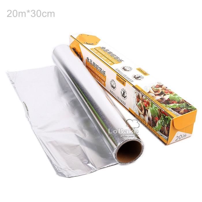 Papier Alimentaire,Feuille d'aluminium jetable pour Barbecue 5M 10M 20M ...