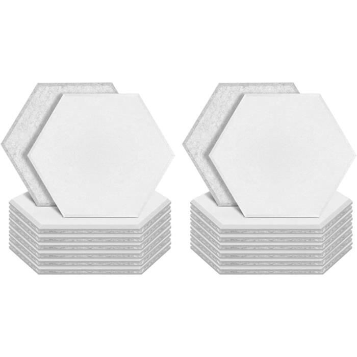 Acoustique hexagonale de 24 pièces en mousse insonorisée avec bord ...