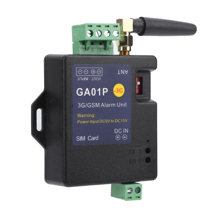 EJ.life Système de sécurité GA01P Système d'Alarme 3G/GSM Entrée 1 Voie ...