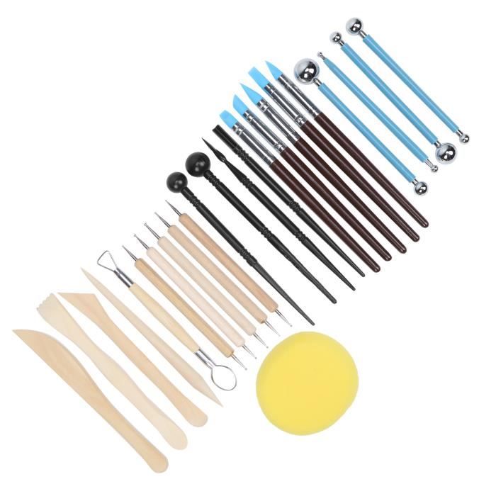 Outils de poterie en céramique, éponge de poterie d'accessoire d'art d ...