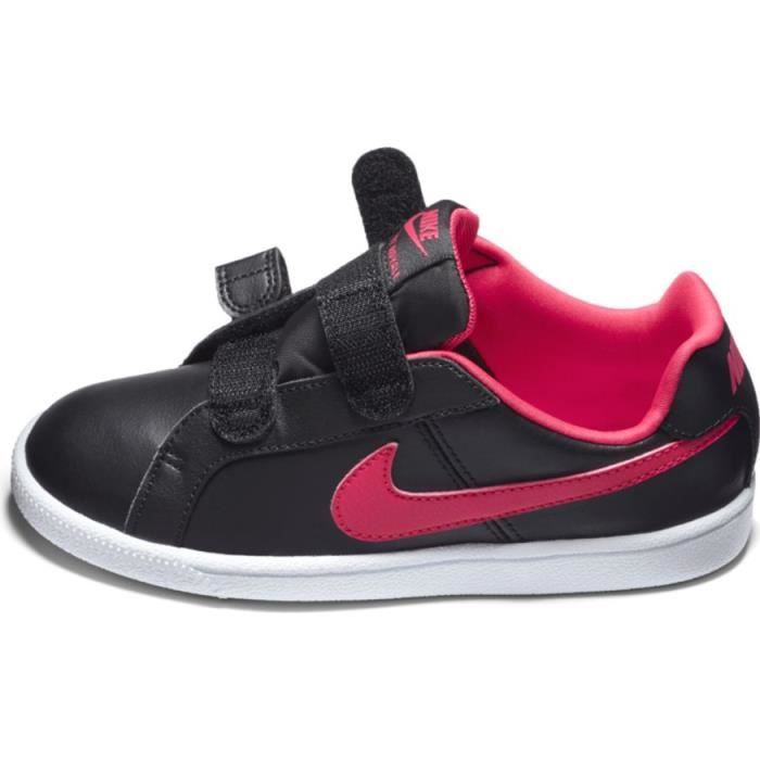 Baskets Nike Court Nikeale pour filles NIKE Noir - Cdiscount Chaussures
