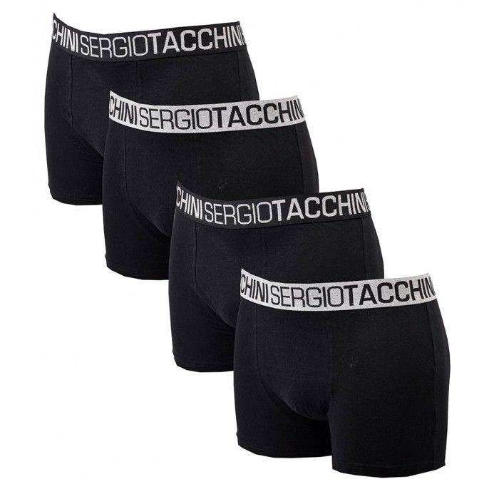 Boxer SERGIO TACCHINI - Pack de 4 Boxers 0490 - Homme - Blanc Pack de 4 ...